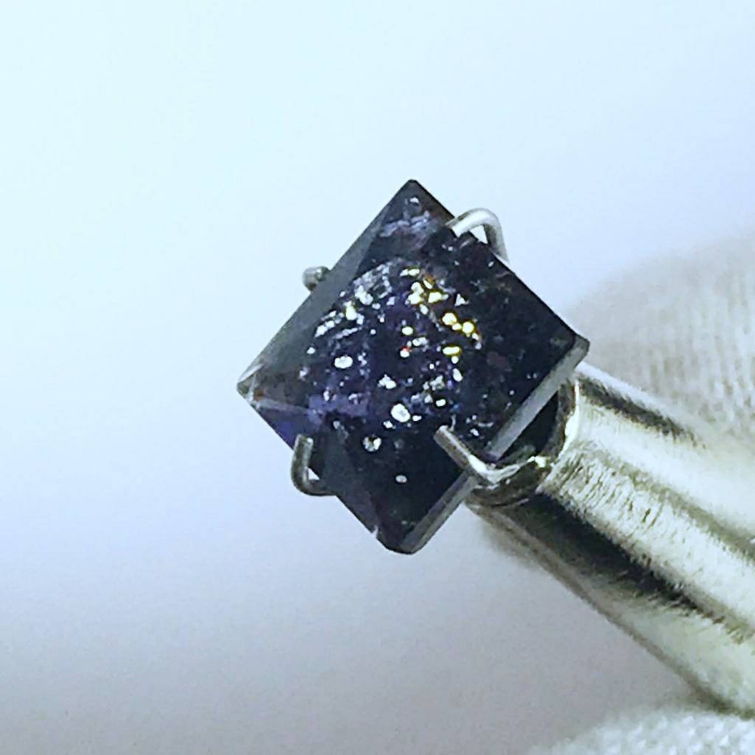 FLASHY IOLITE LOLITE Sunstone Princess Cut Stone.7mm.1.60cts. - Etsy UK