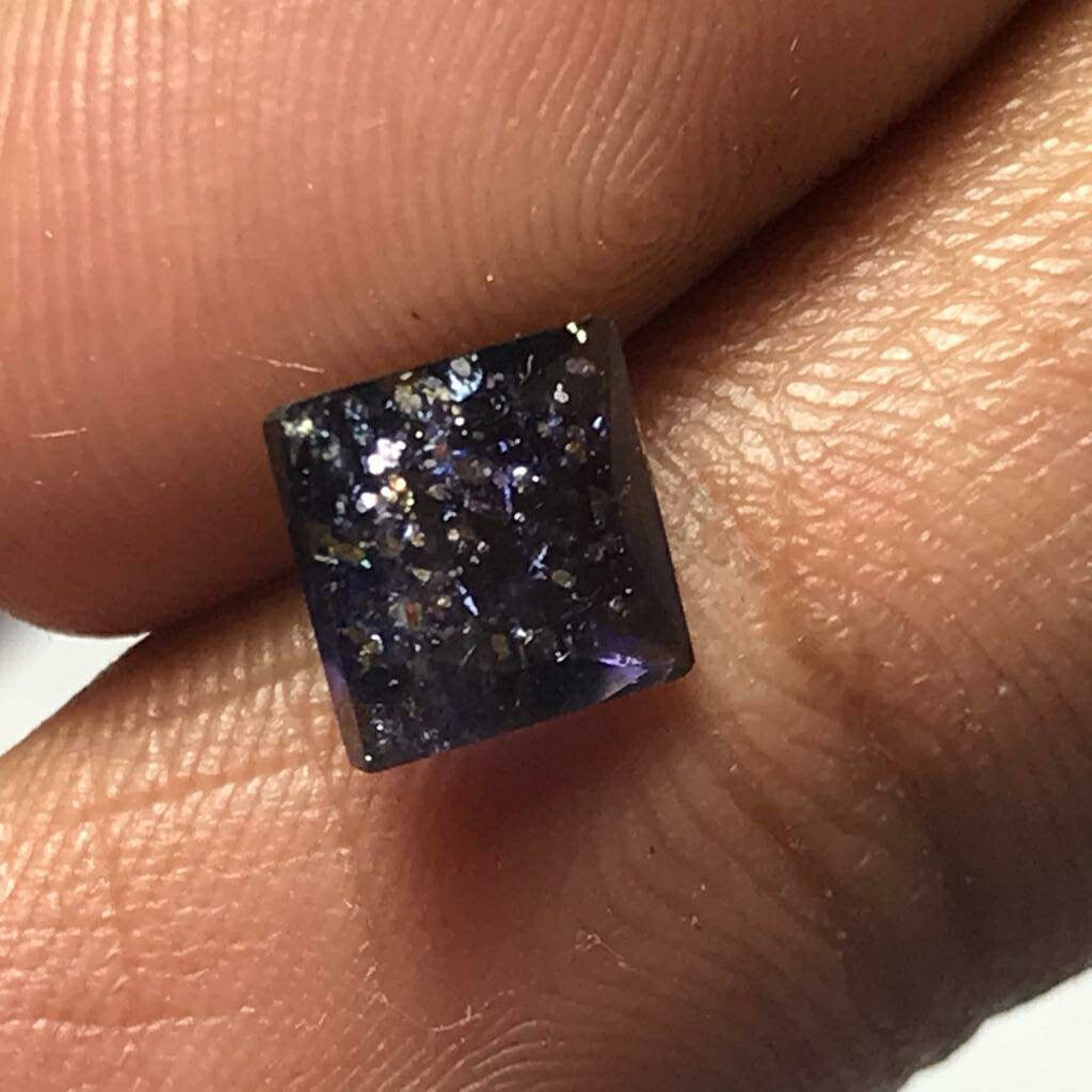 FLASHY IOLITE LOLITE Sunstone Princess Cut Stone.7mm.1.60cts. - Etsy UK