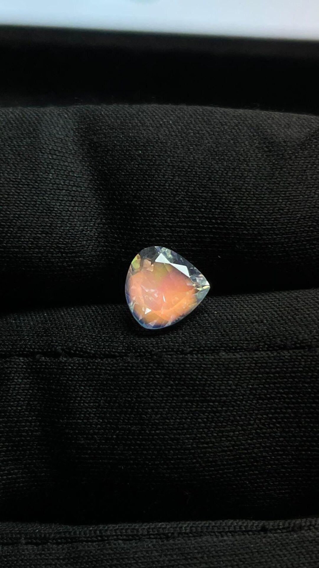 7MM Beautiful Natural Shiny Rainbow Moonstone Heartshape Cut.madagascar ...