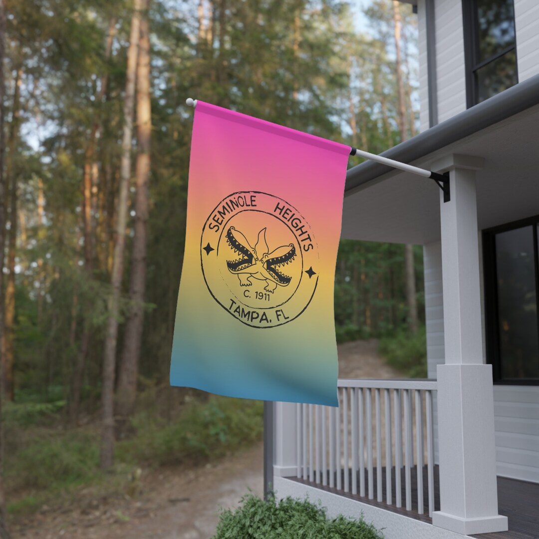 Seminole Heights House Flag Rainbow, Seminole Heights Pride Flag, Tampa ...