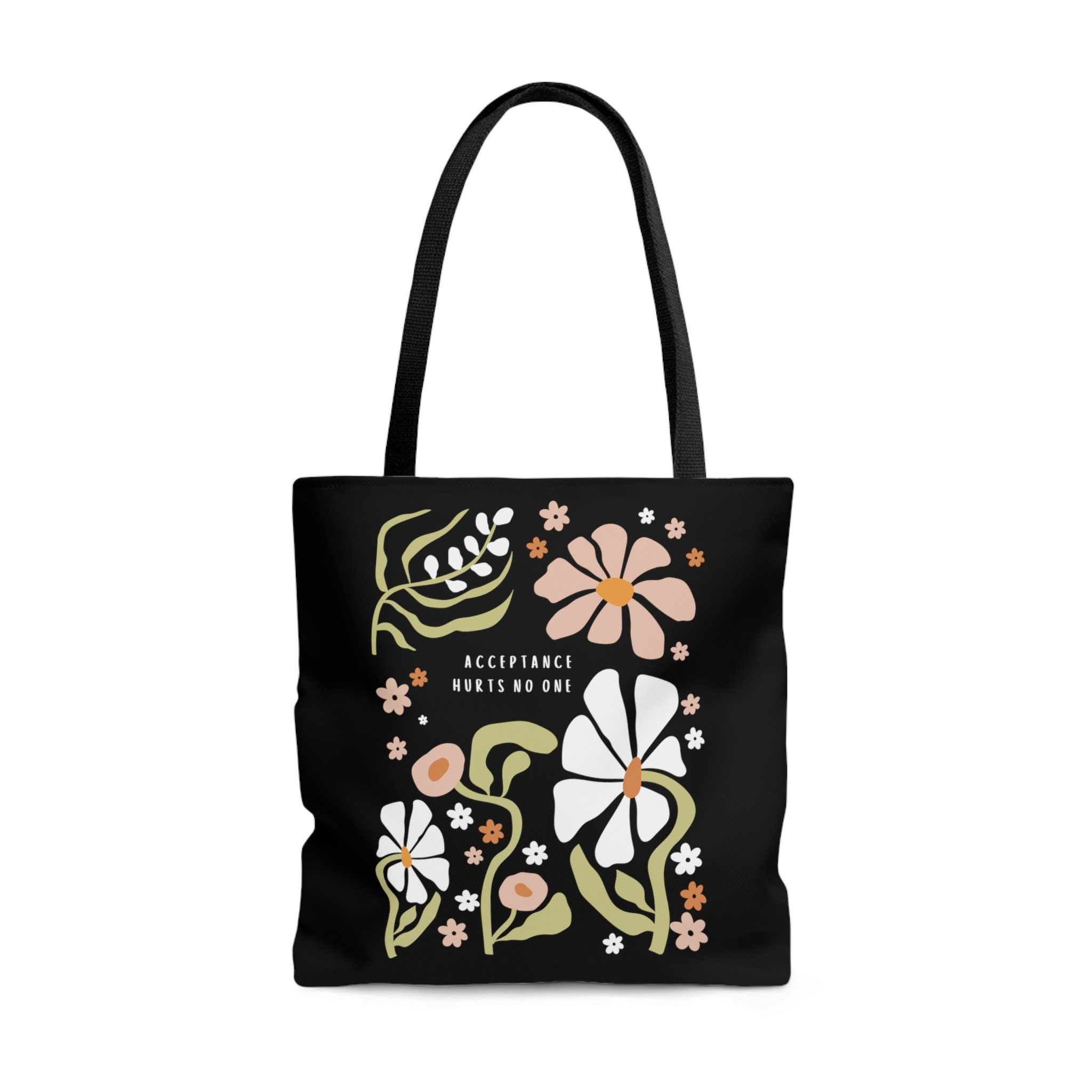 Pride Tote Bag Acceptance Hurts No One Two-sided Grocery Bag, Human ...