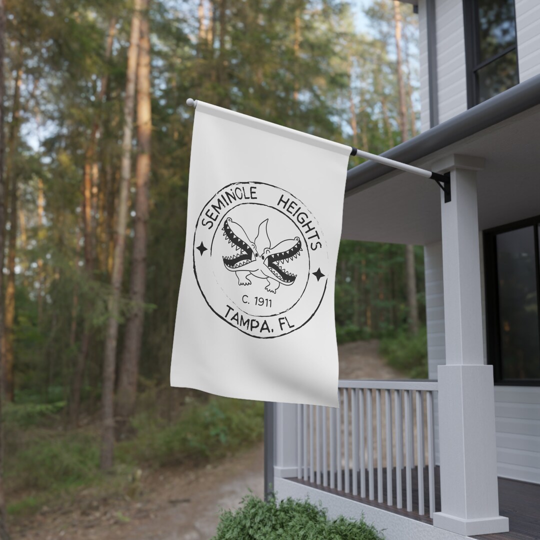 Seminole Heights House Flag Two-headed Alligator Flag - Etsy
