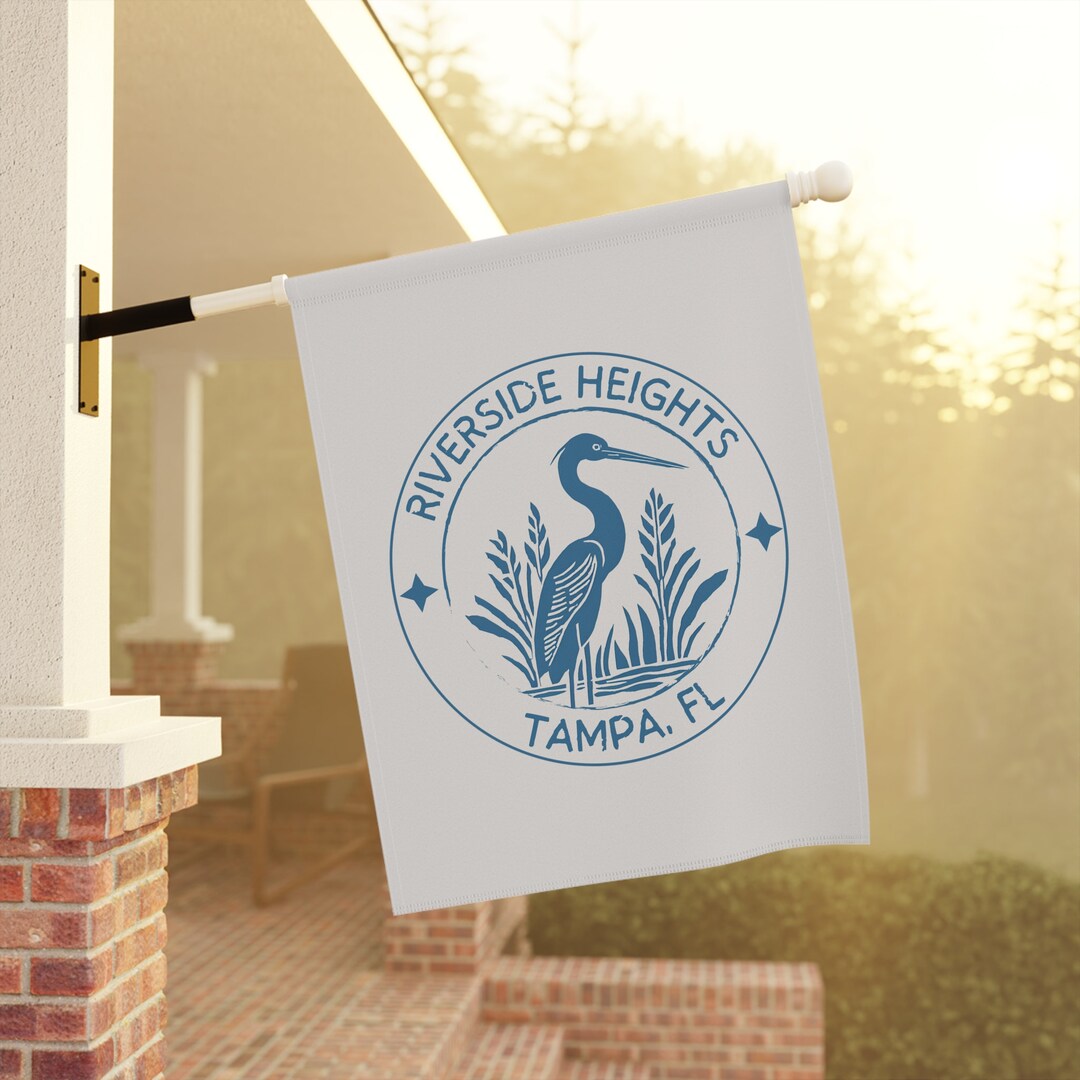 Riverside Heights House Flag - Old School Charm to Accent Your Home ...