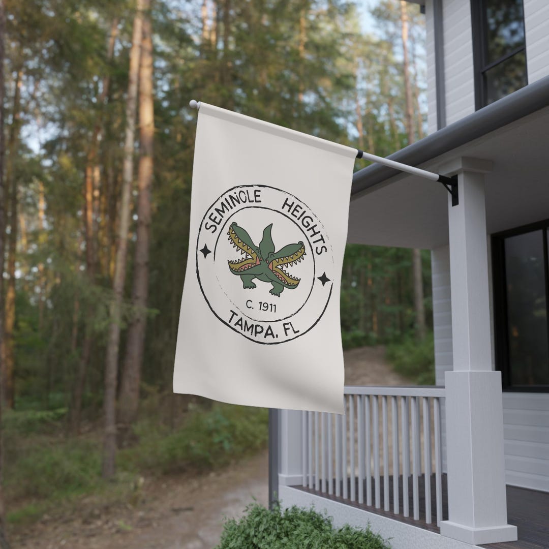Seminole Heights House Flag With Two-headed Alligator Seminole Heights ...