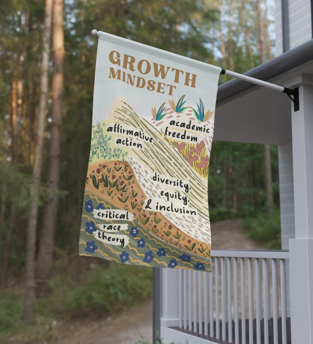 Growth Mindset Double-sided House Banner/flag - Etsy