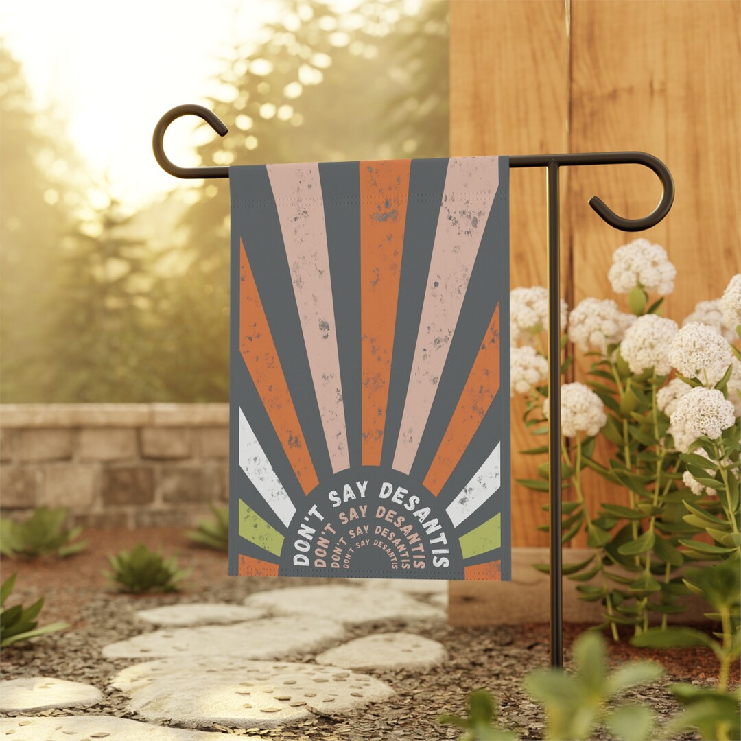 Pride Flag Dont Say Desantis Garden Flag, We Say Gay Flag, Anti ...