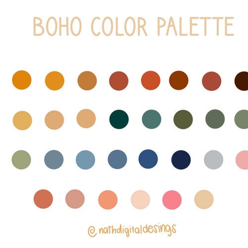 Cottagecore Color Palette Procreate Color Palette 30 Etsy
