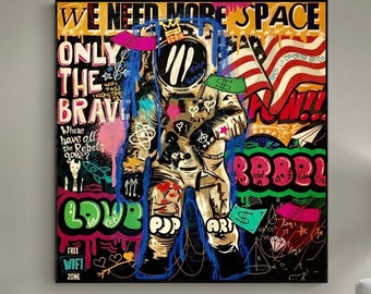 Astronaut Pop Art | Etsy