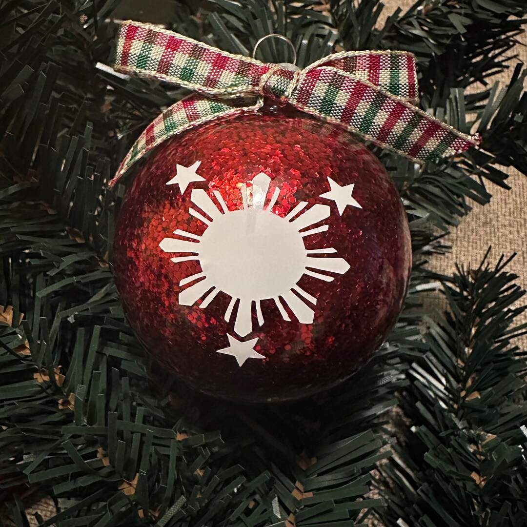 Filipino Glitter Ornament - Etsy