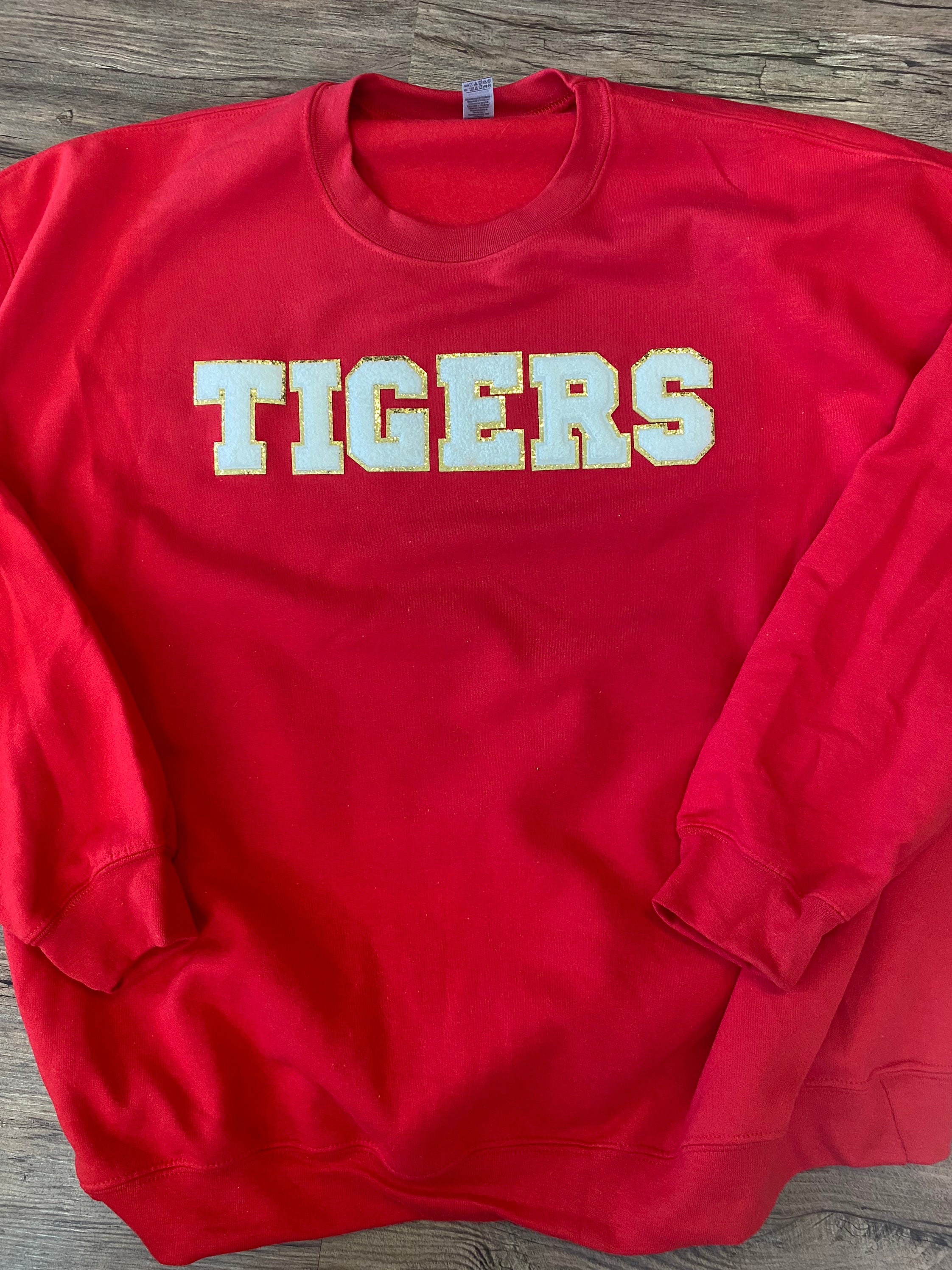 Sweatshirt With Chenille Letters, Sports Sweatshirts, Customized ...