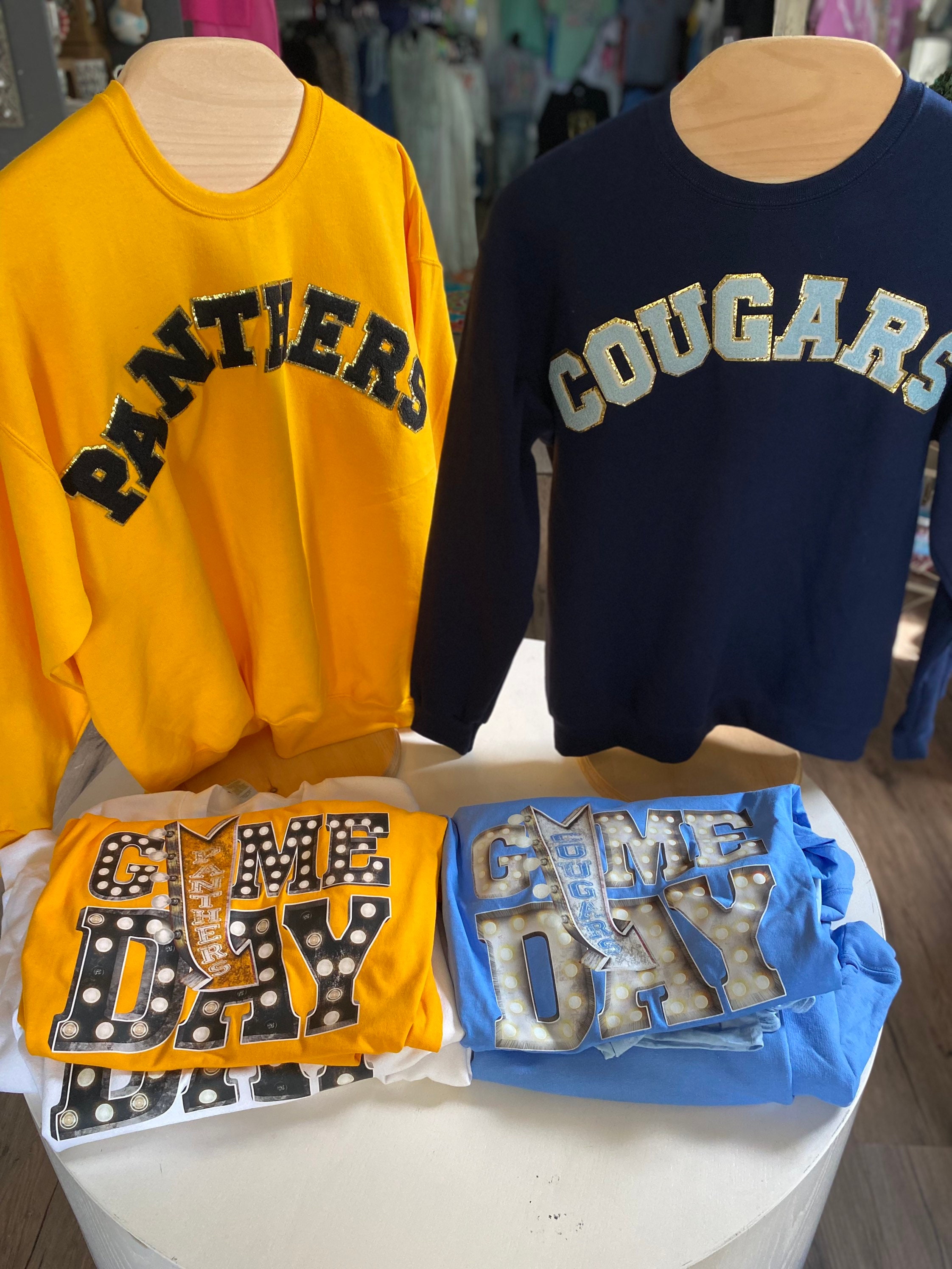 Sweatshirt With Chenille Letters, Sports Sweatshirts, Customized ...