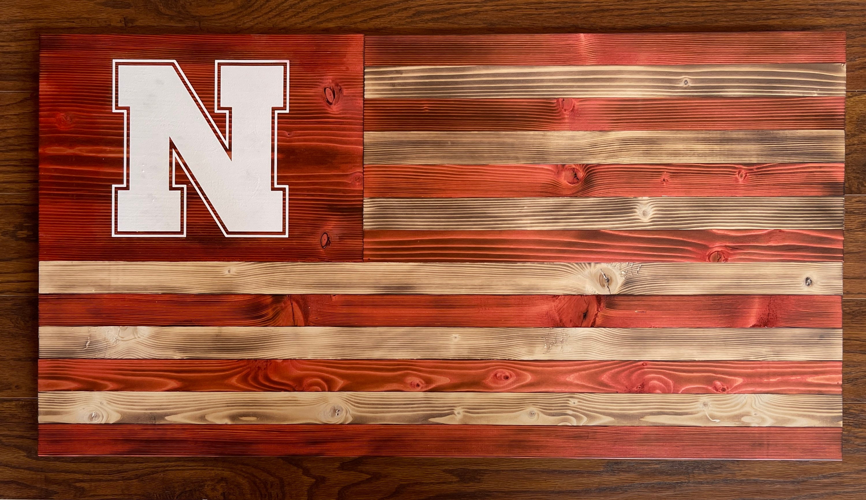 Hand crafted wooden Custom Team flag | Etsy