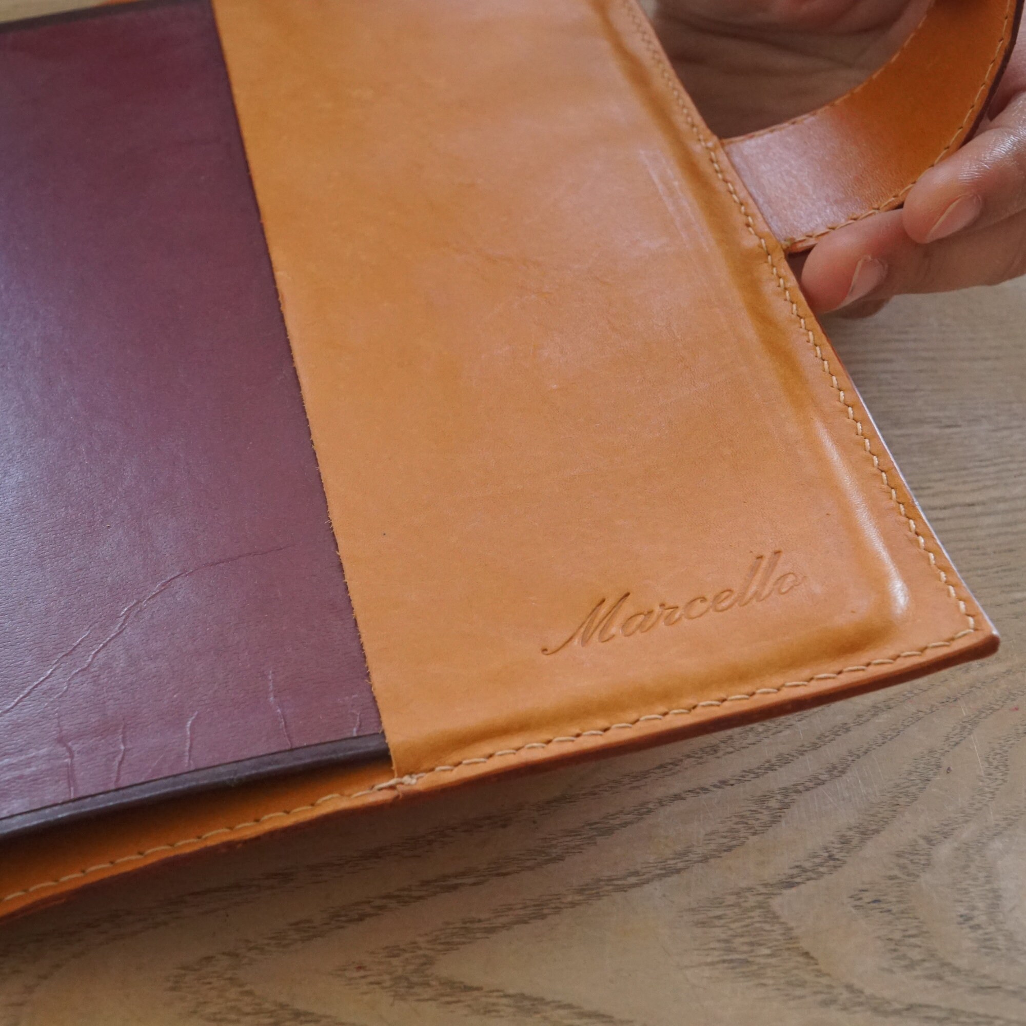 Leather Book Cover, Leather Bible Cover, Notebook Cover, Leather ...