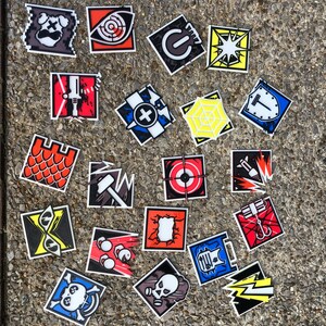 Tom Clancy's Rainbow Six Siege Icons Original Operators | Etsy