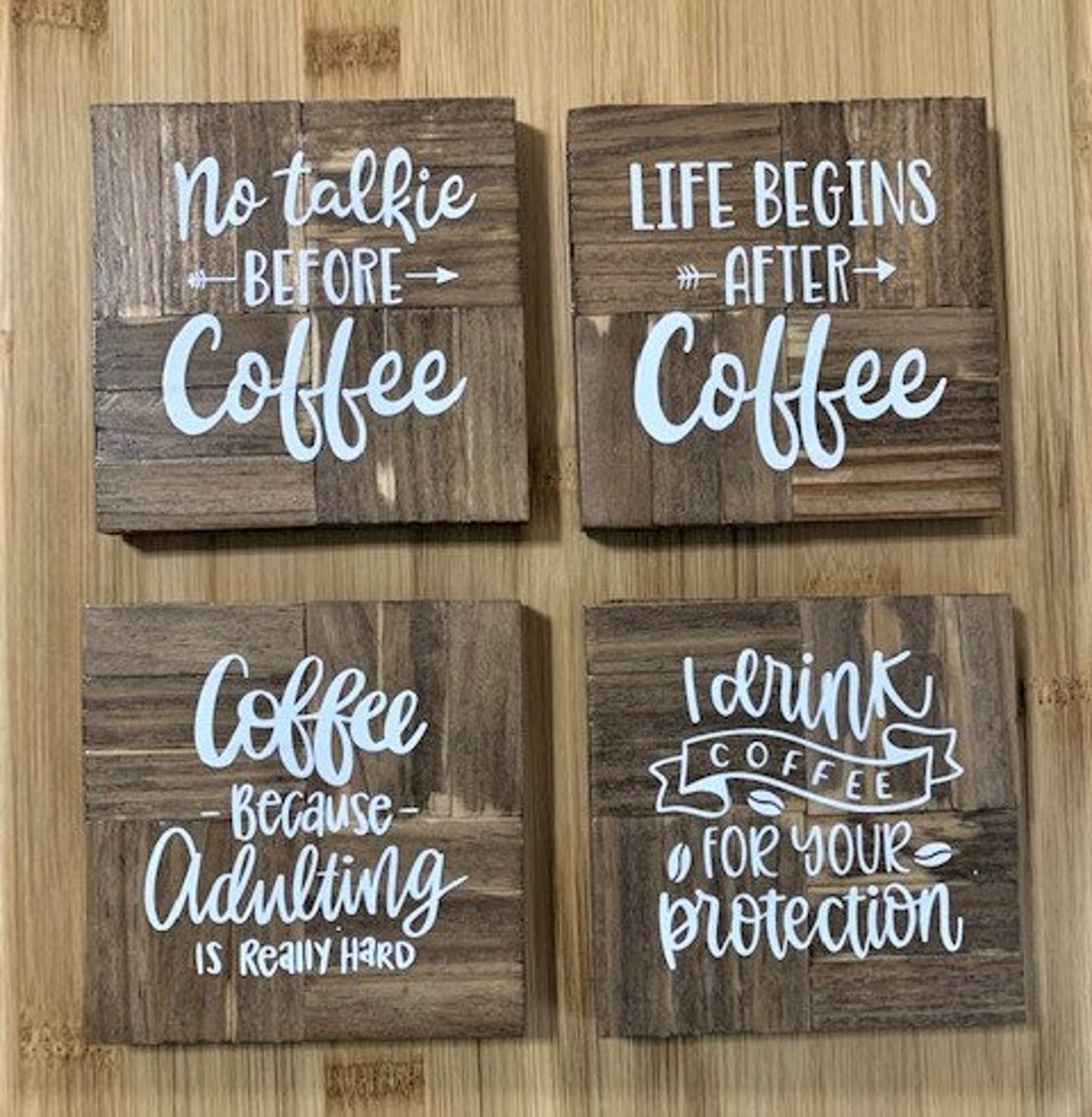 Farmhouse Coasters Wooden Coasters Coffee Coasters - Etsy