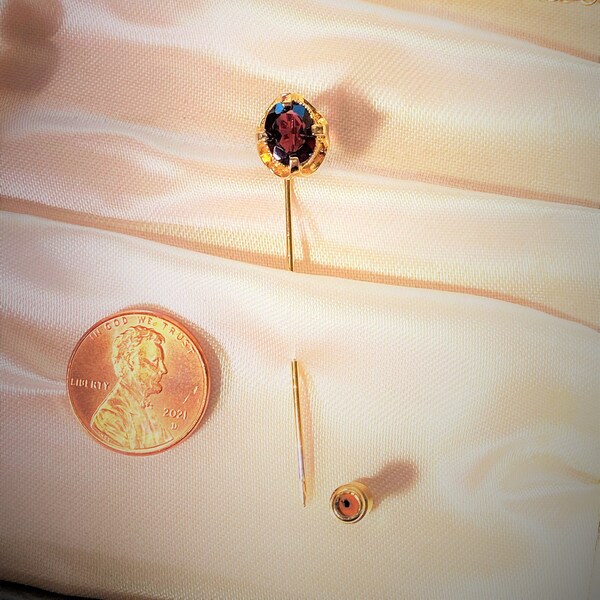 Garnet Stick Pin - Etsy