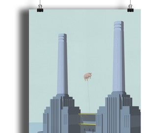 Battersea Power Station Poster - Etsy UK