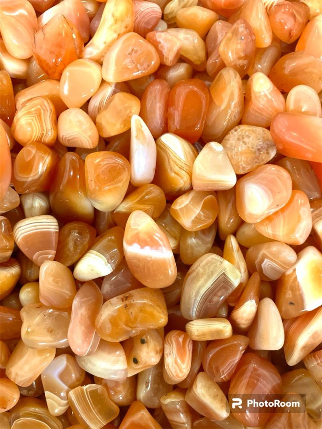 Carnelian Banded Tumbled Stones, Tumbled Stones Carnelian Banded ...