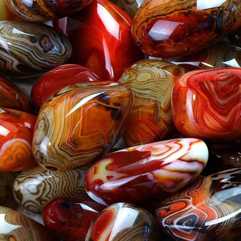 Botswana Agate Tumbled Stones 1 Kg/2,2 Lbs, Tumbled Stones Botswana AAA ...