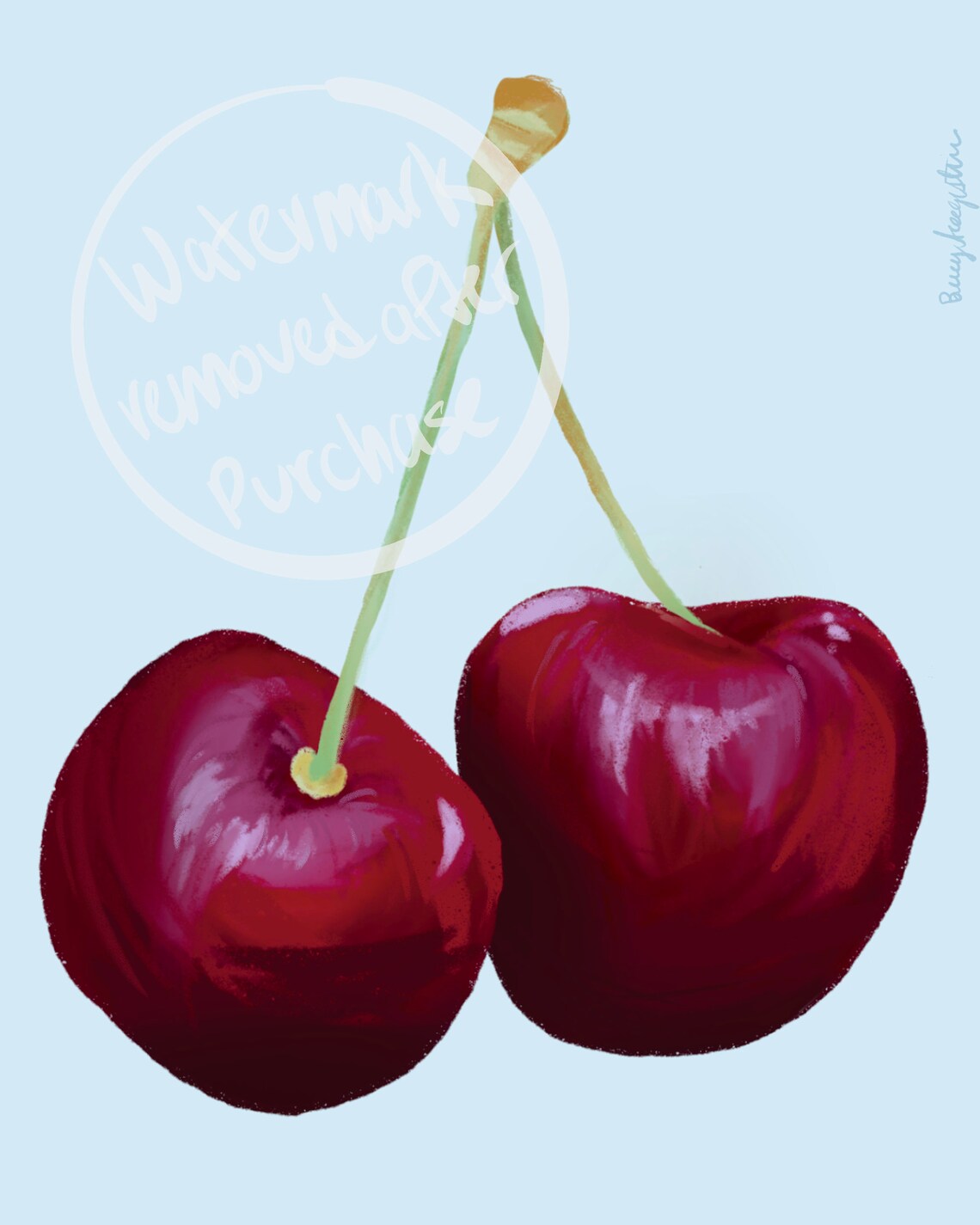 Cherry Fine Art Instant Print | DIGITAL DOWNLOAD | Fruit Wall Art - Etsy