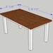 DIY Dining Table Plans - Etsy