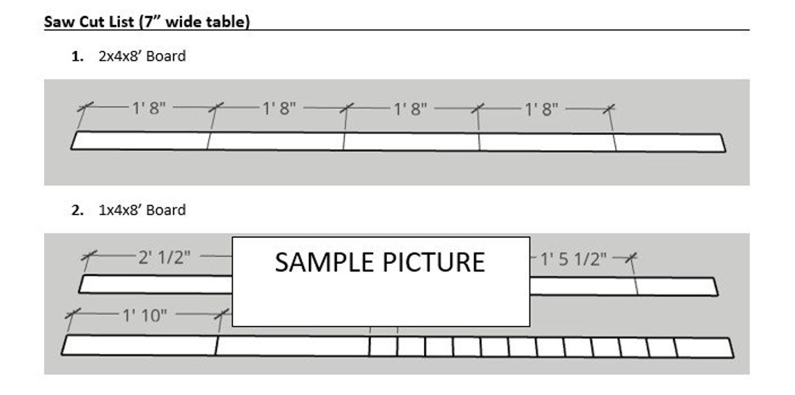 Farmhouse Side Table Step by Step Instruction Manual / Plans / DIY - Etsy