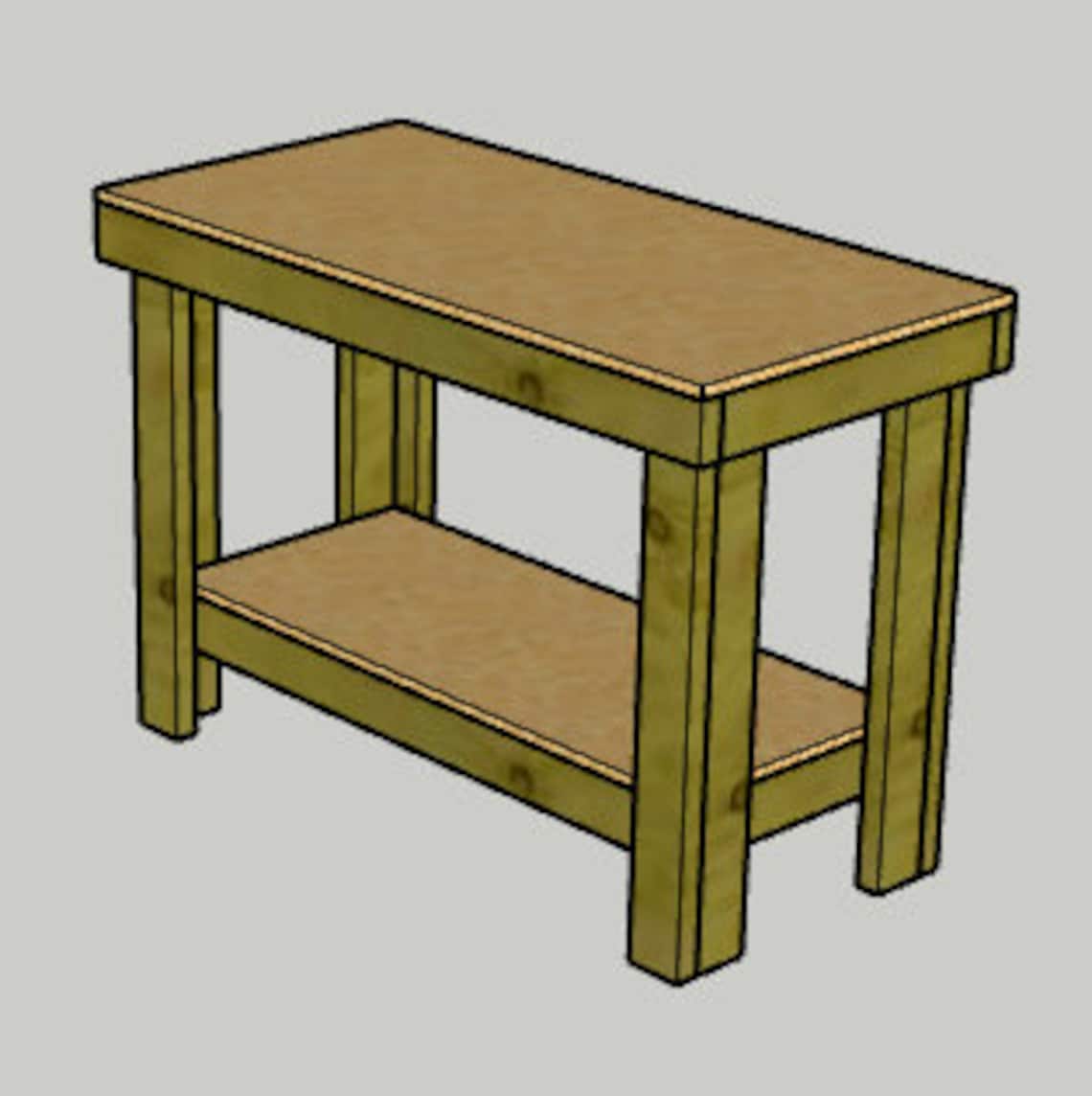 DIY Workbench Step by Step Instruction Plans | Etsy