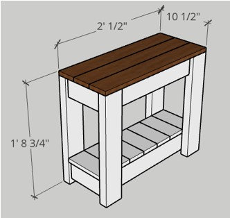 Farmhouse Side Table Step by Step Instruction Manual / Plans / DIY - Etsy