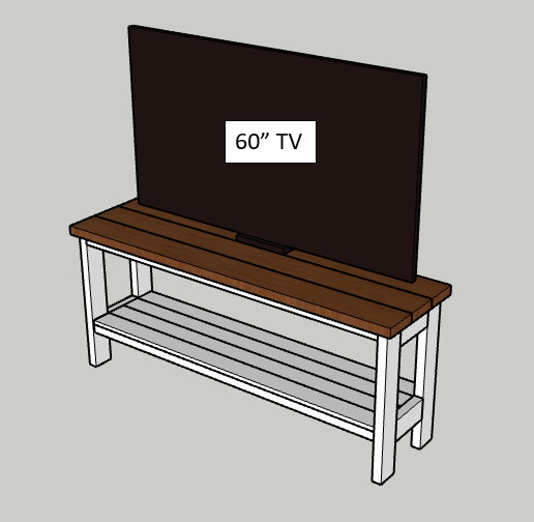 Step by Step Instruction Plans / DIY TV Stand / Console Table - Etsy
