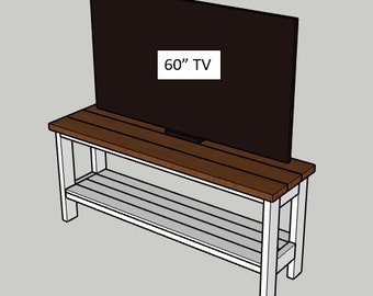 DIY Console Table Printable Plans - Etsy
