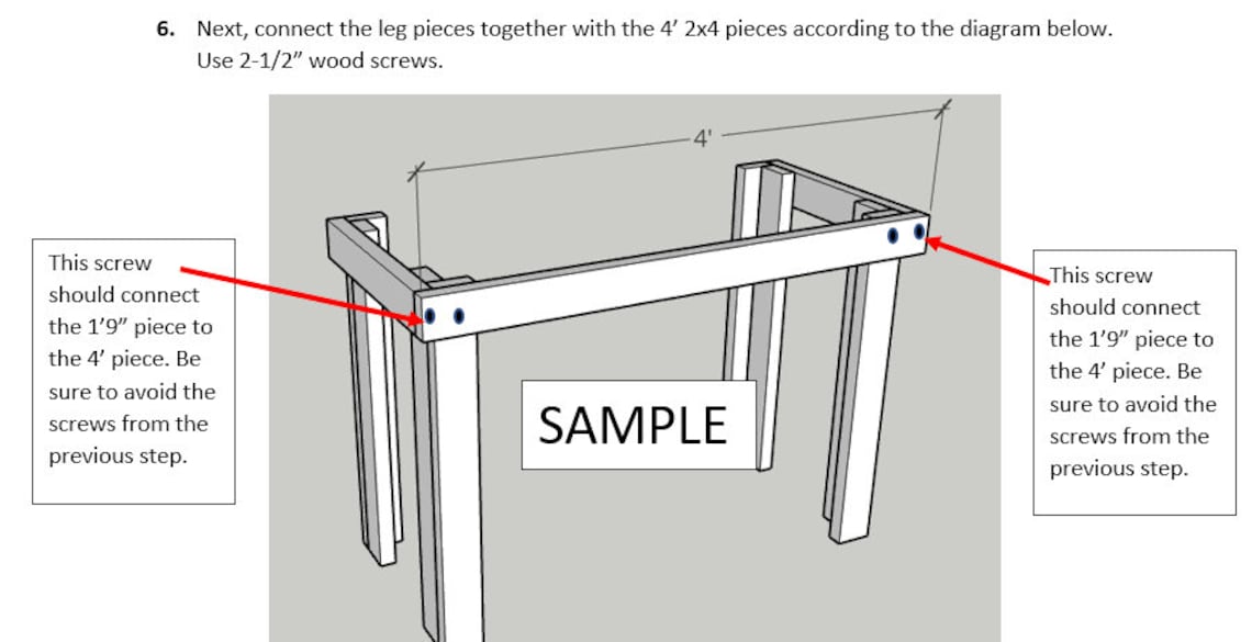 DIY Workbench Step by Step Instruction Plans - Etsy