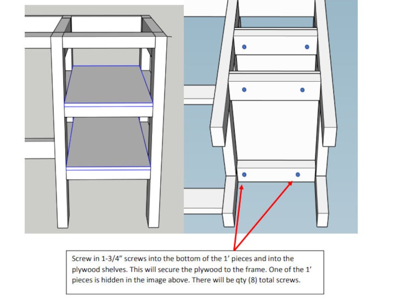 DIY Desk Construction Plans - Etsy