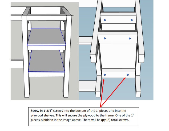 DIY Desk Construction Plans - Etsy