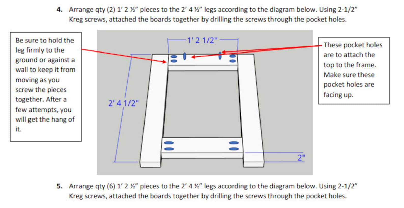 DIY Desk Construction Plans - Etsy