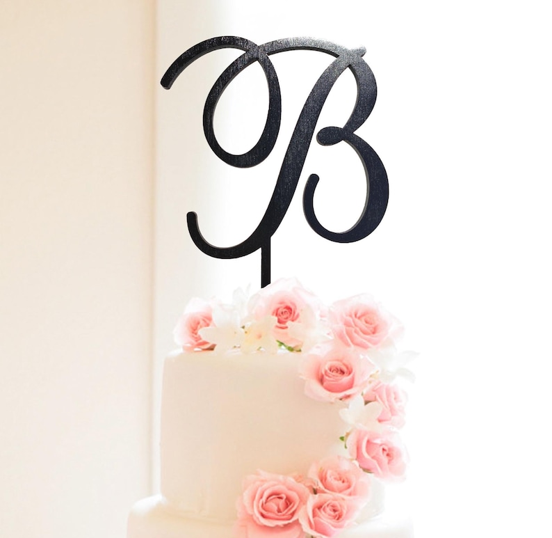Wooden Cake Topper, Cake Toppers for Wedding, Rustic Cake Topper ...