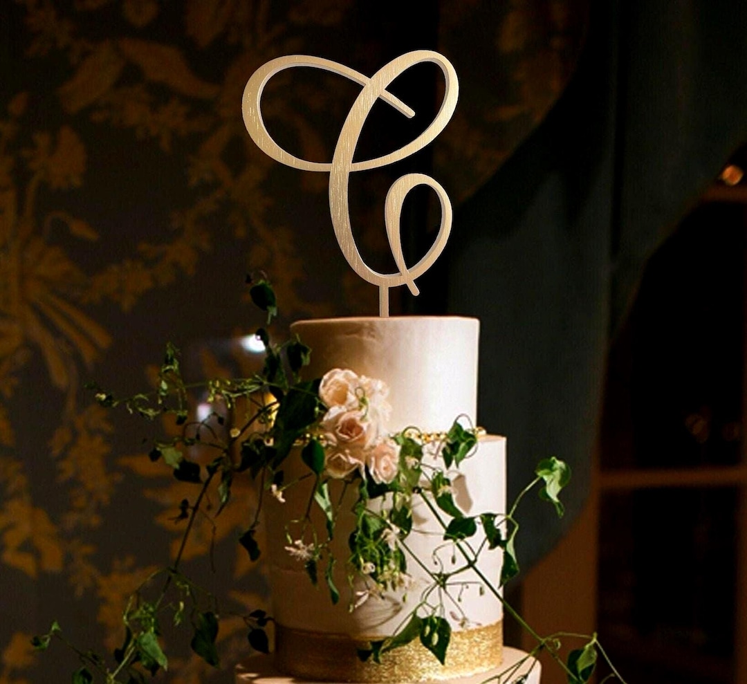 Wooden Cake Topper, Cake Toppers for Wedding, Rustic Cake Topper ...
