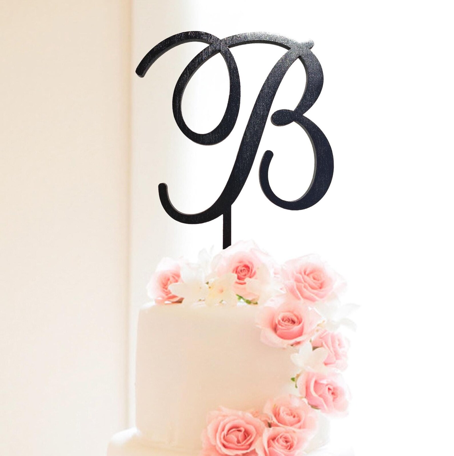 Monogram Wedding Cake Topper, Initial Custom Personalized Anniversary ...