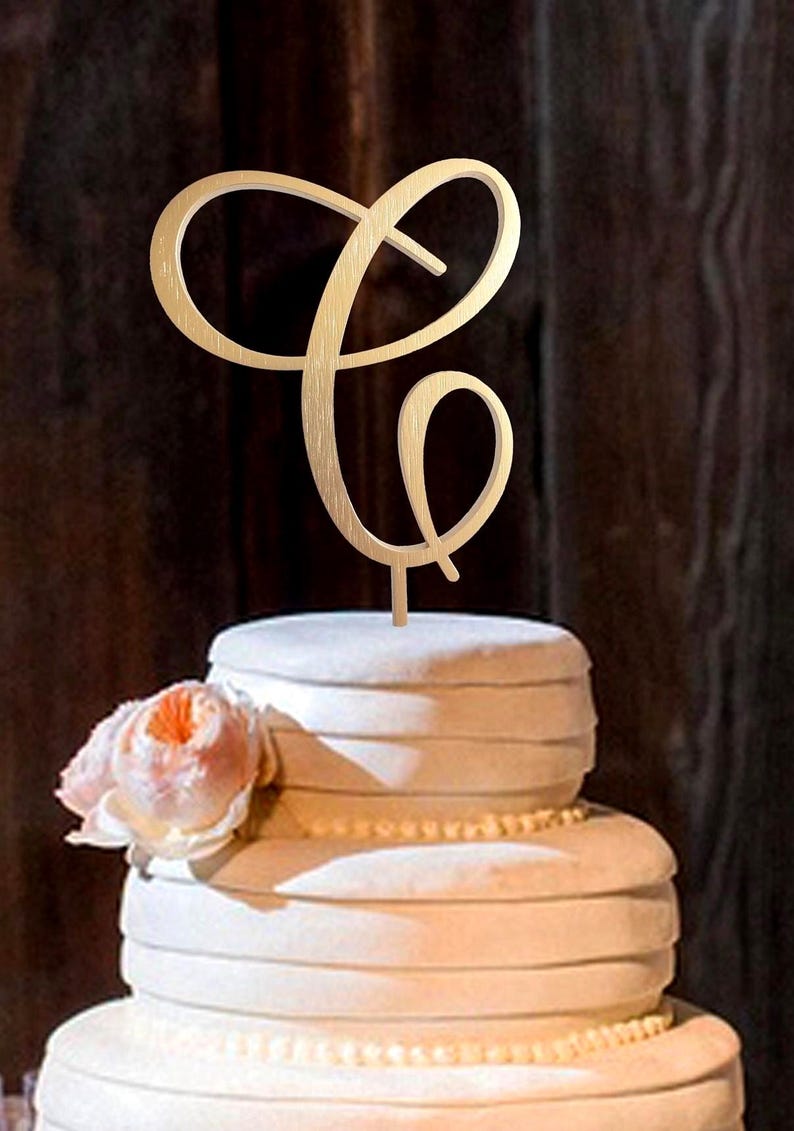 Wooden Cake Topper, Cake Toppers for Wedding, Rustic Cake Topper ...