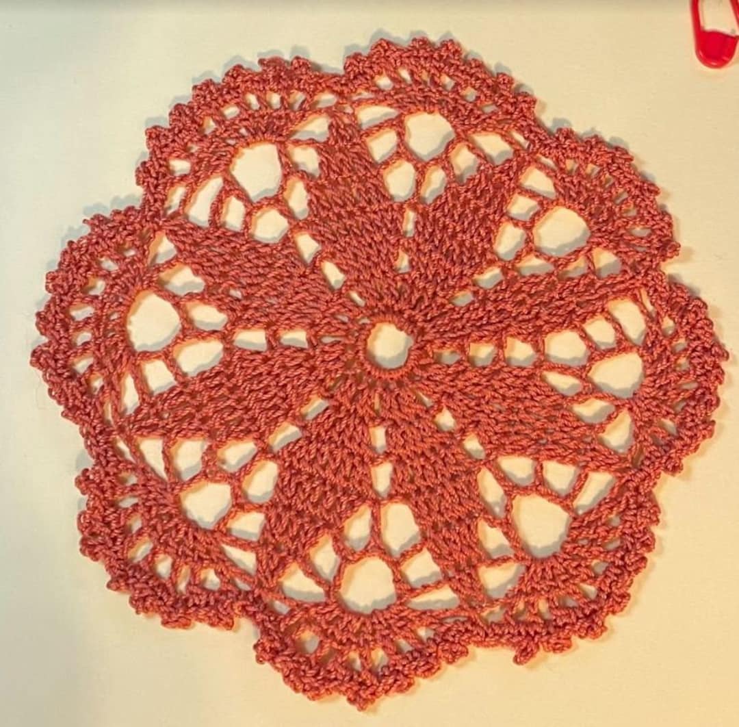 Crochet Pattern: Flower Doily Step by Step Instructions - Etsy