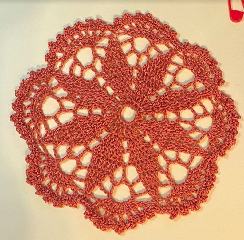 Crochet Pattern: Flower Doily Step by Step Instructions - Etsy
