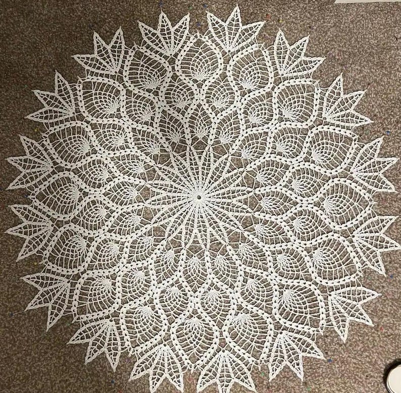 Vintage Pineapple Doily Pattern: Digital File - Etsy