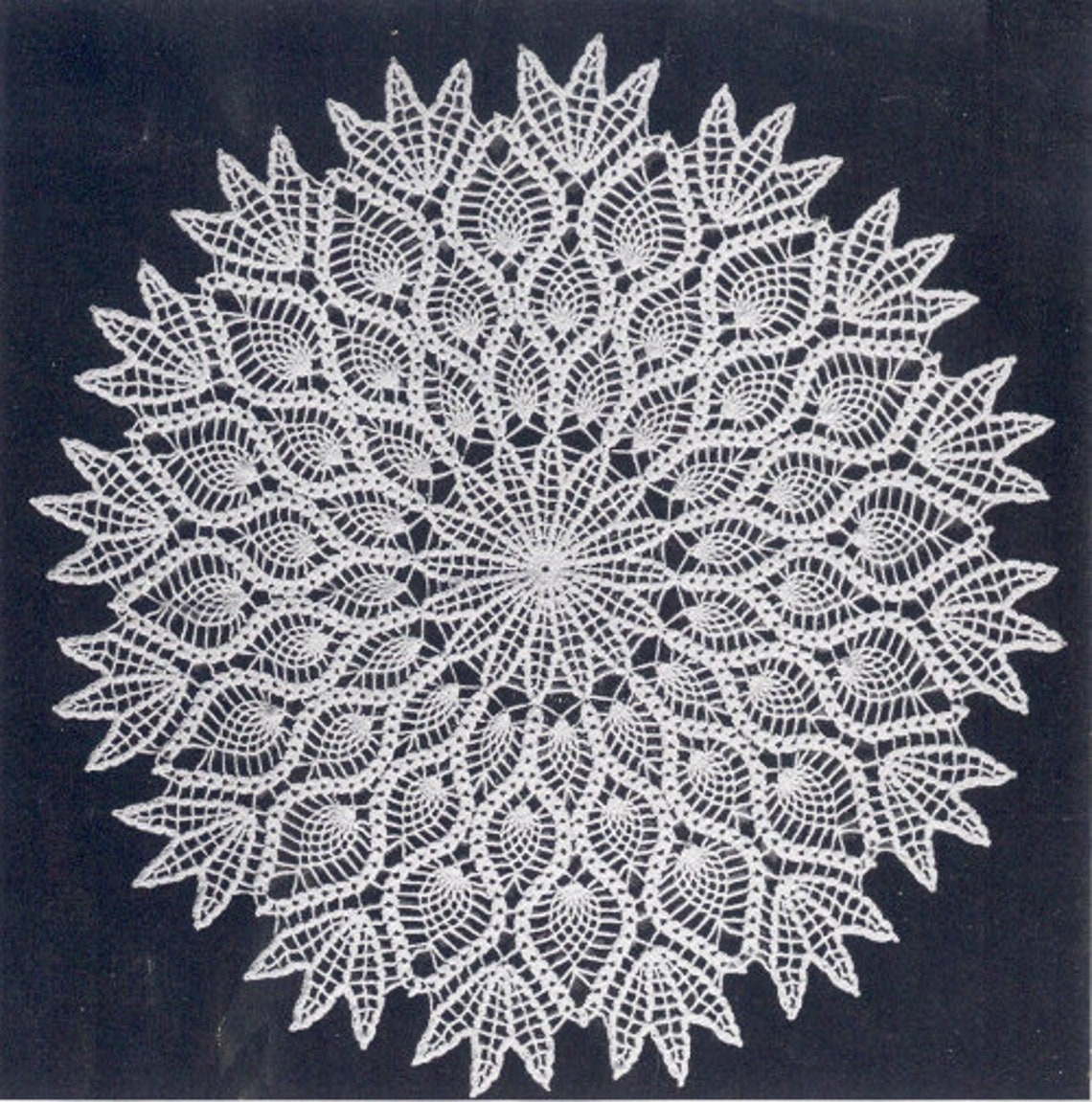 Vintage Pineapple Doily Pattern: Digital File - Etsy