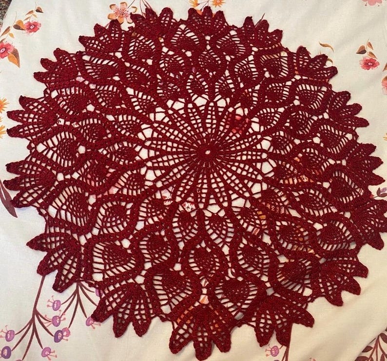 Vintage Pineapple Doily Pattern: Digital File - Etsy