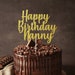 Nan Happy Birthday Cake Topper Nana Granny Glitter Party Decoration Any ...
