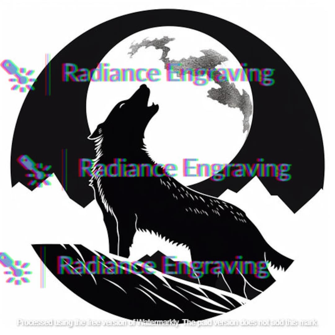 40 Premium Wolf Laser Engraving Templates: High-resolution PNG - Etsy