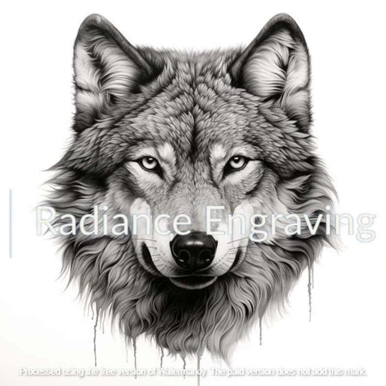 Detailed 3D Wolf Laser Engraving Templates - Etsy