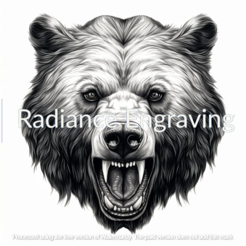 Detailed 3D Bear Laser Engraving Templates - Etsy