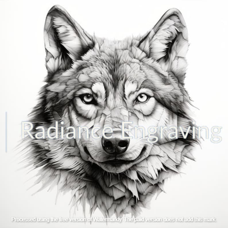 Detailed 3D Wolf Laser Engraving Templates - Etsy