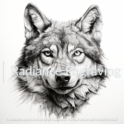 Detailed 3D Wolf Laser Engraving Templates - Etsy