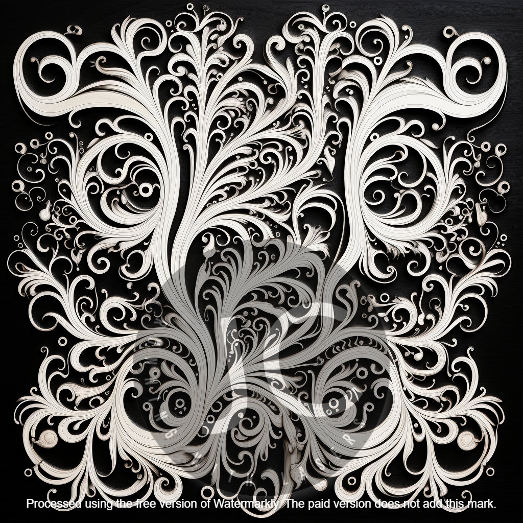 5 Fractal Designs Laser Engraving Templates - Pngs for Wood & Acrylic ...